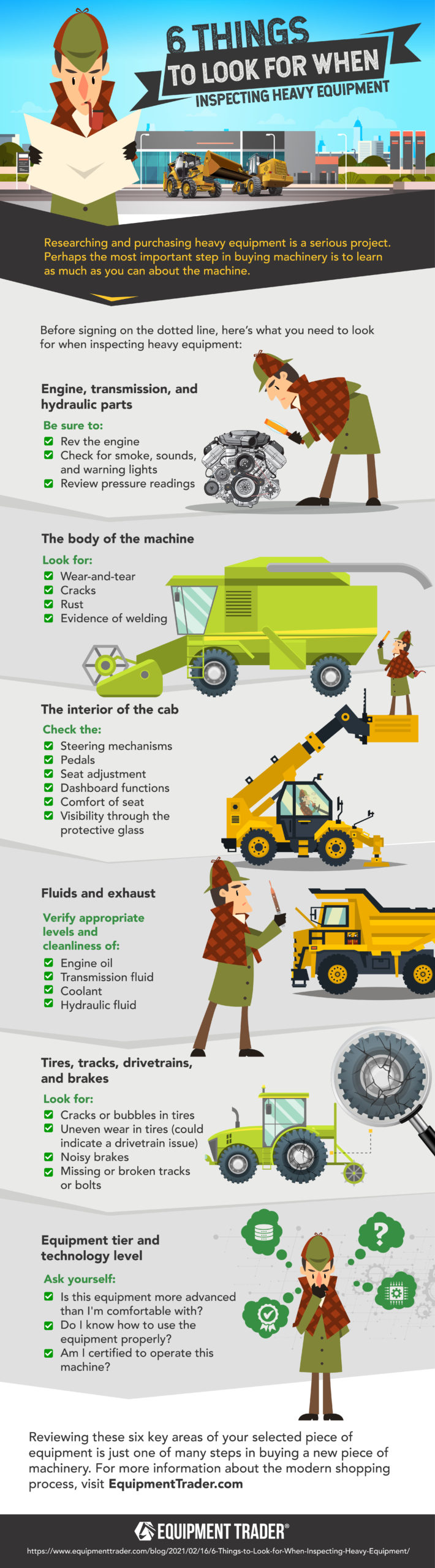 6 Things to Look for When Inspecting Heavy Equipment